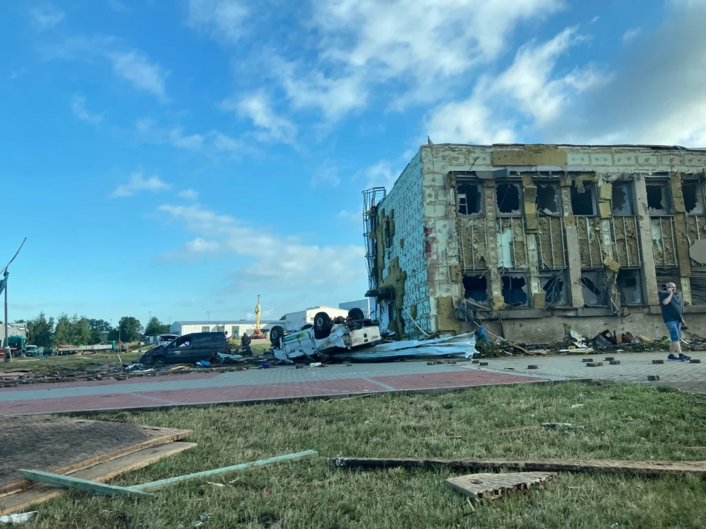 Rapid aerial mapping in response to a tornado